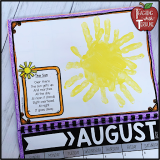 Teaching With Terhune: Handprint Calendar – Student Made Calendar for a ...