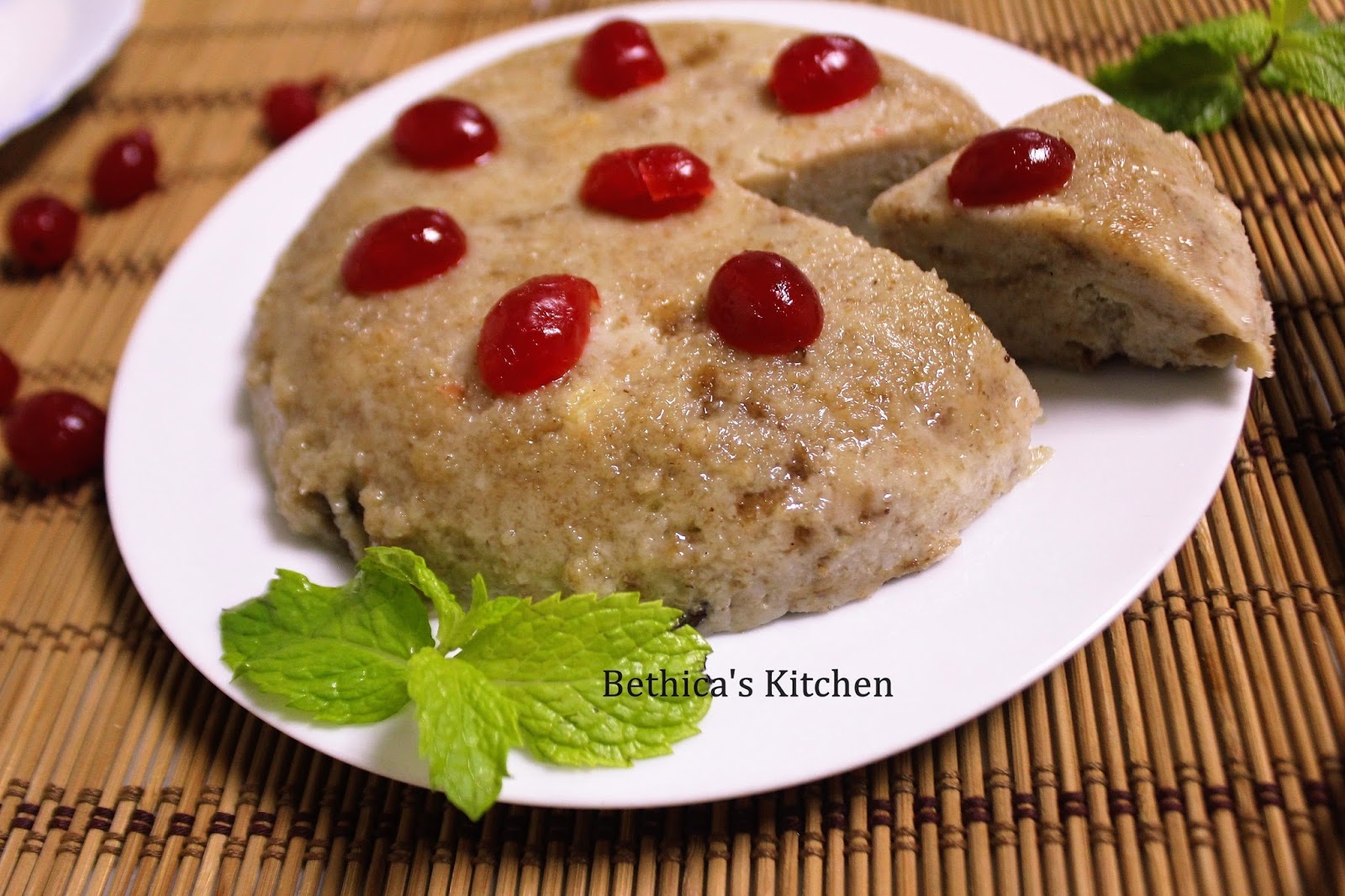 Bethica's Kitchen Flavours: Steamed Eggless Bread Pudding
