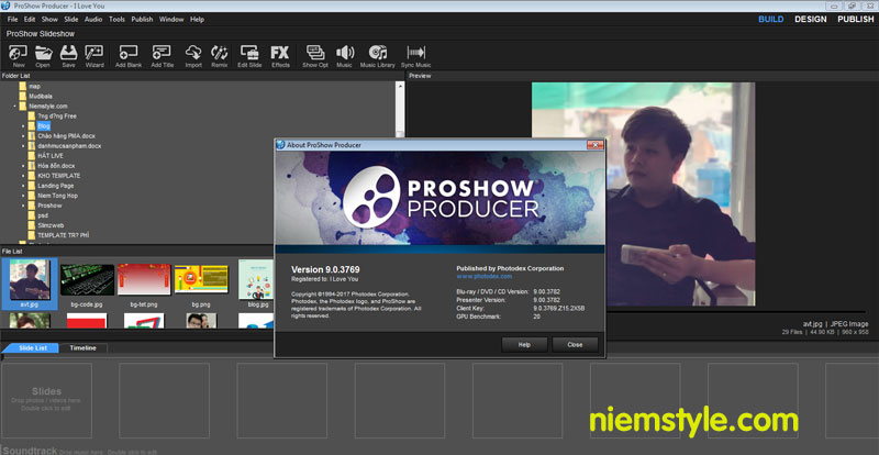Proshow Producer 9.0 full crack + hướng dẫn cài đặt
