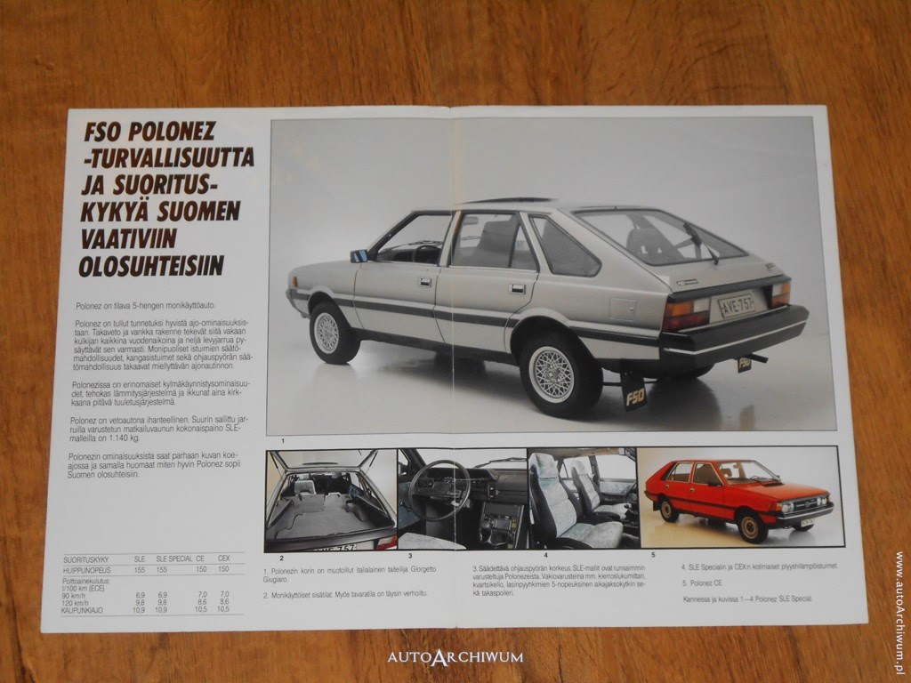 autoArchiwum | CZYTELNIA: FSO POLONEZ / PRIMA - PREZENTACJA PROSPEKTÓW ...