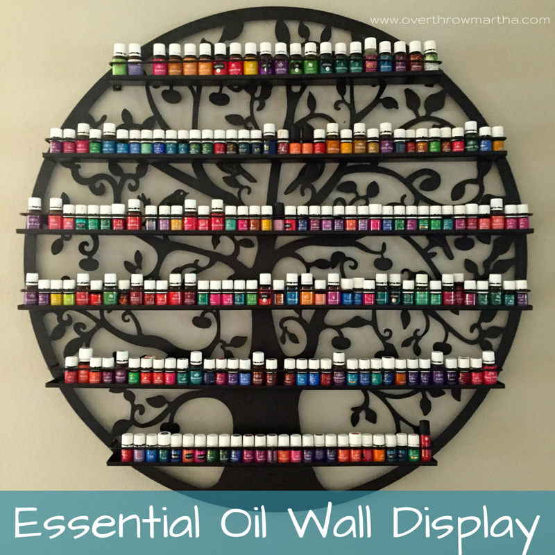 Essential Oil Wall Display & Storage - Overthrow Martha