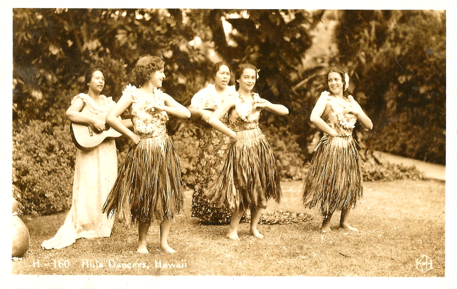 My Favorite Views: Hawaii - Hula Dancers Real Photo Postcard