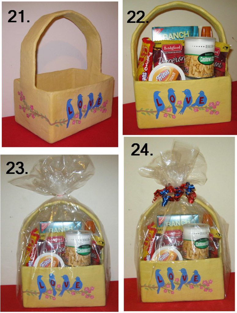 Acrylic Painting And Crafty Ideas: Hand Painted Easter Baskets Made Of ...