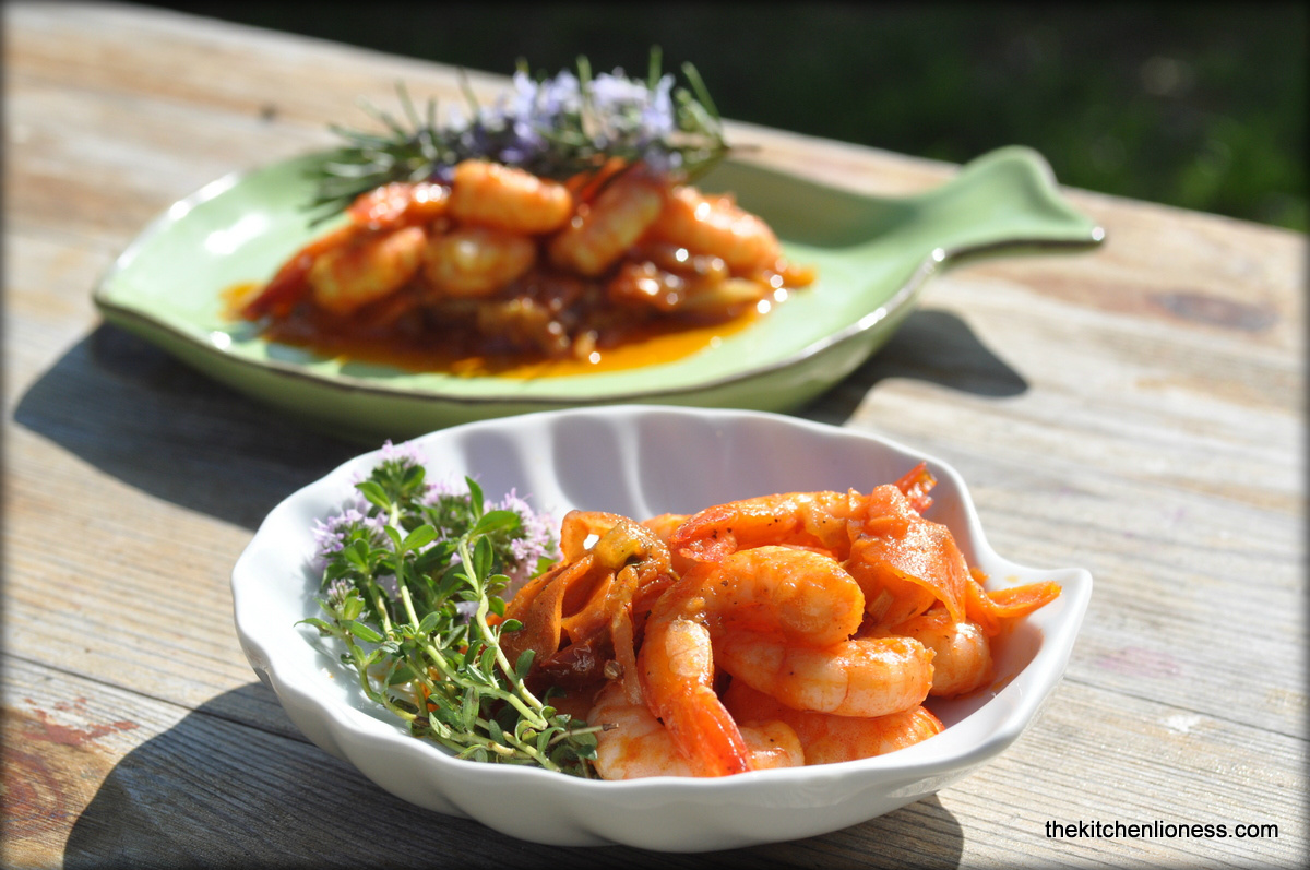 The Kitchen Lioness: French Fridays with Dorie - Prawns à l`Escabèche