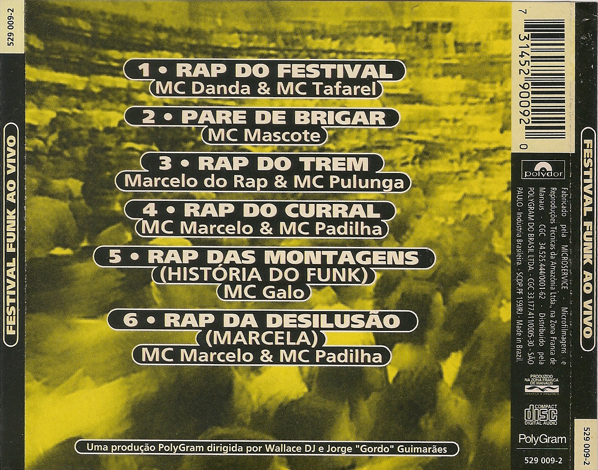 FESTIVAL FUNK AO VIVO-1995 - Site Funk antigo