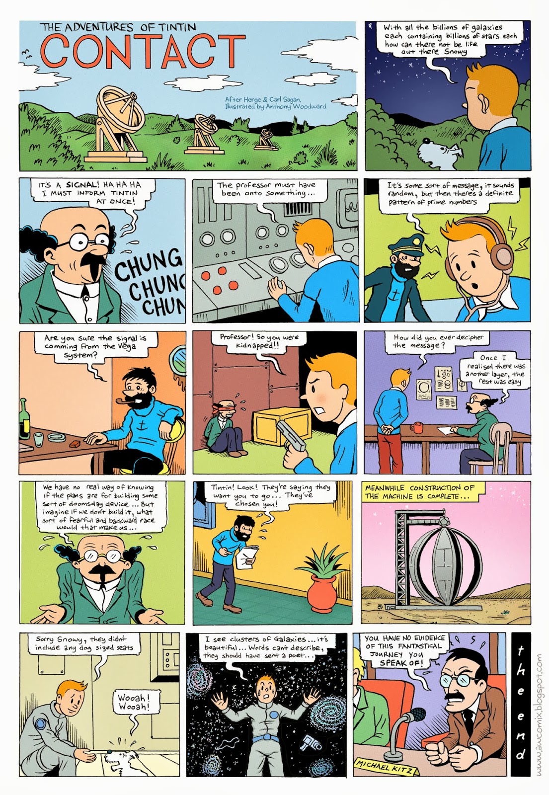 The Adventures Of Tintin Comic Strip