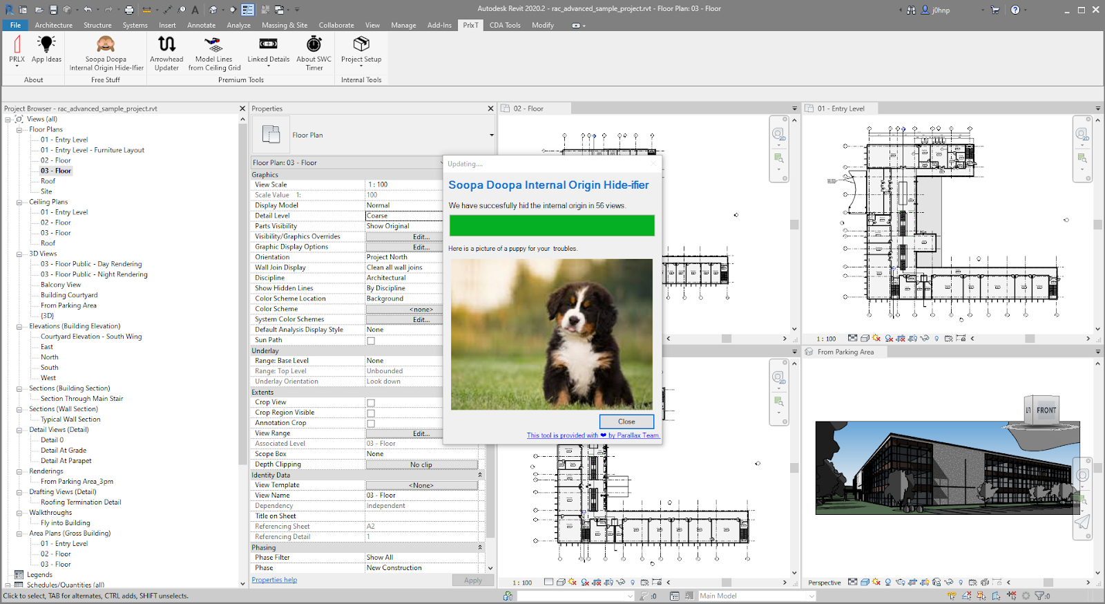 Revit Add-Ons: InternalOriginHide-ifier