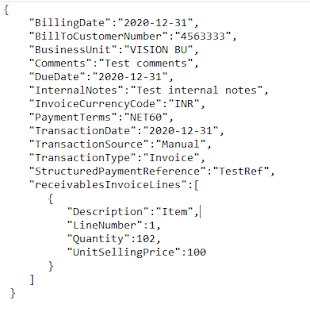 Oracle Application's Blog: AR Invoice Creation REST API in Oracle ...