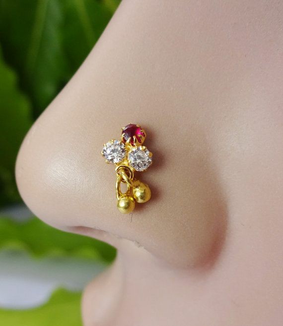 Stone nose pin designs