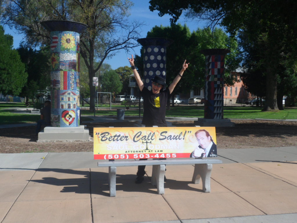 Marc Valdez Weblog: "Better Call Saul" Bench and Pillars of the Community