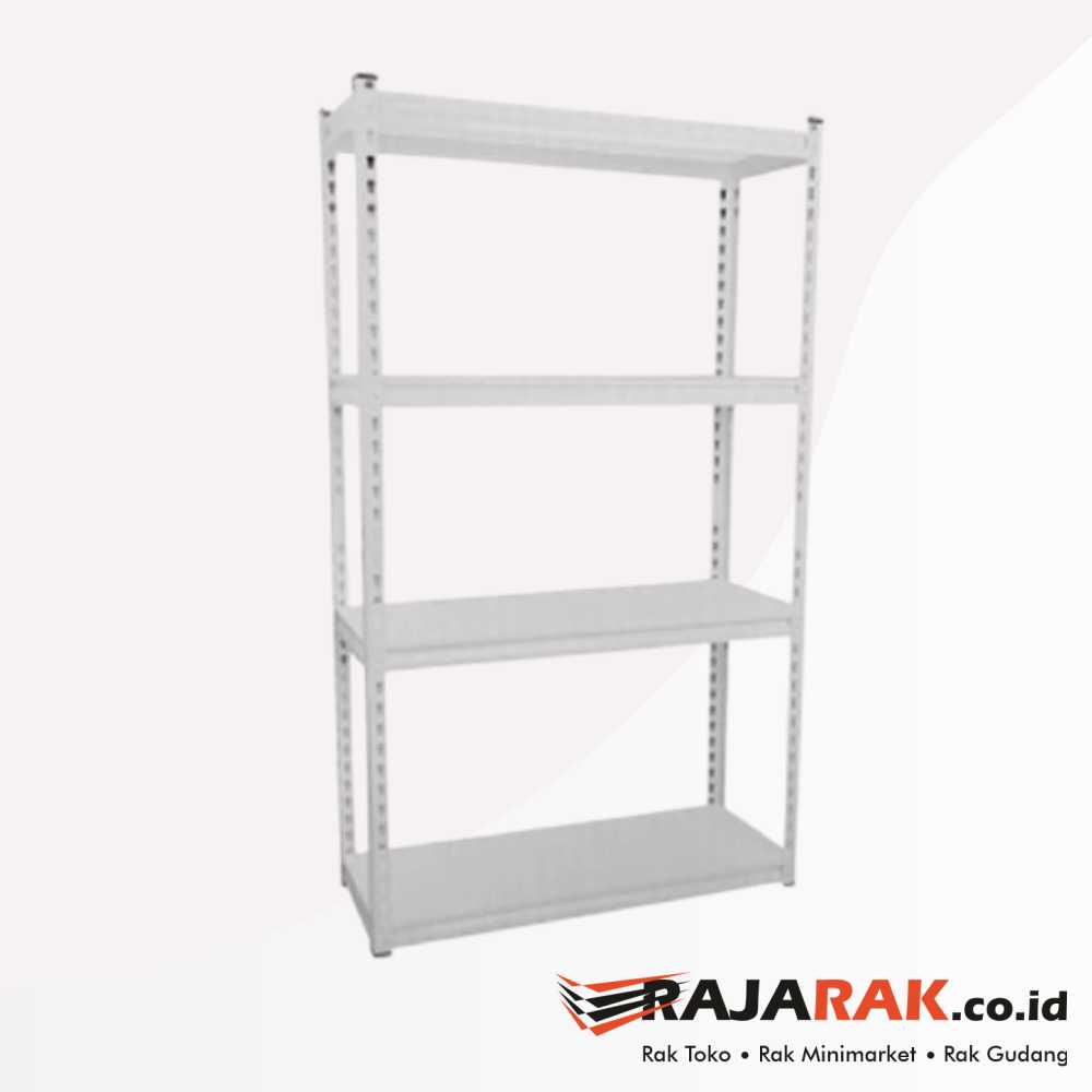 Rak Besi 4 Tingkat Putih – Tactix – Kekuatan 114Kg / Level | RAK ...