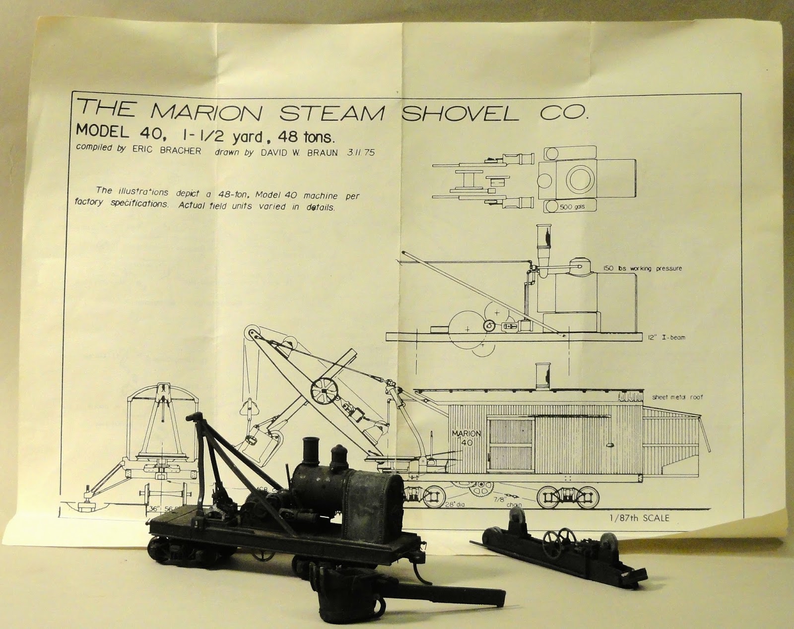 Model Railroad Minutiae: Marion Steam Shovel kit