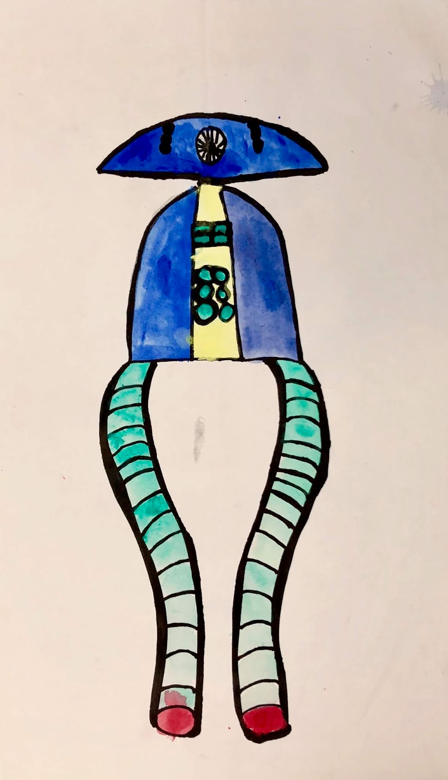 TNPS Student Artists: YEAR 2 SYMMETRICAL (Mostly) TOY ROBOTS/ALIENS