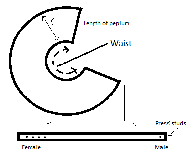 Beads and Buttons: Project Snake Print Peplum Belt