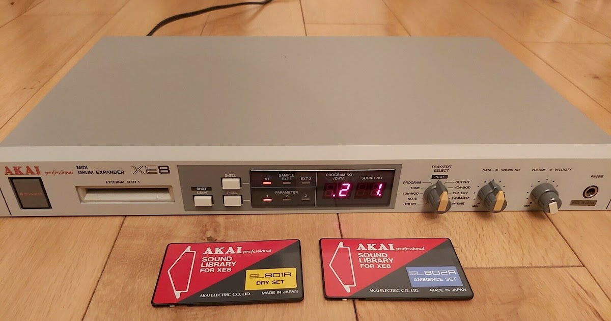 MATRIXSYNTH: AKAI XE8 DRUM EXPANDER - 19" RACK - SYNTH MODULE - MANUAL ...