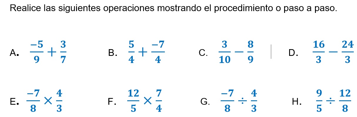 Matemáticas Grado Séptimo