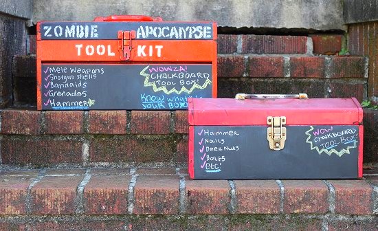 Chalkboard Toolbox DIY: For Your Tools....or a Zombie Apocalypse