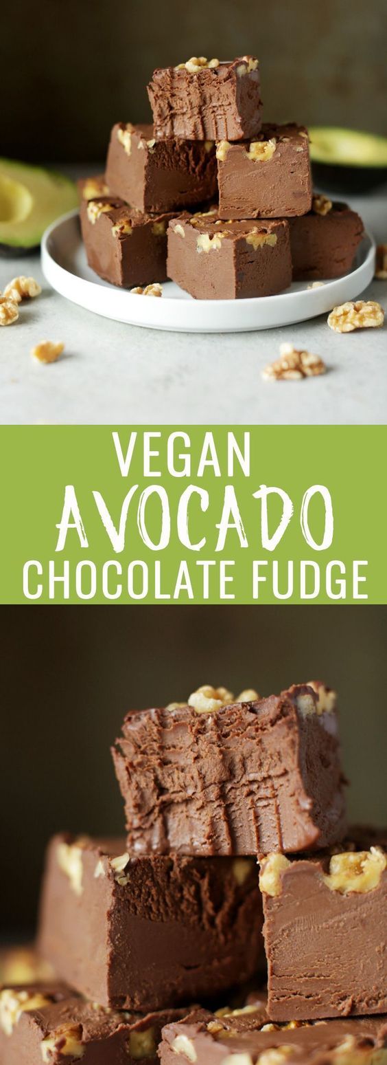 Vegan avocado fudge - Recipe Easy