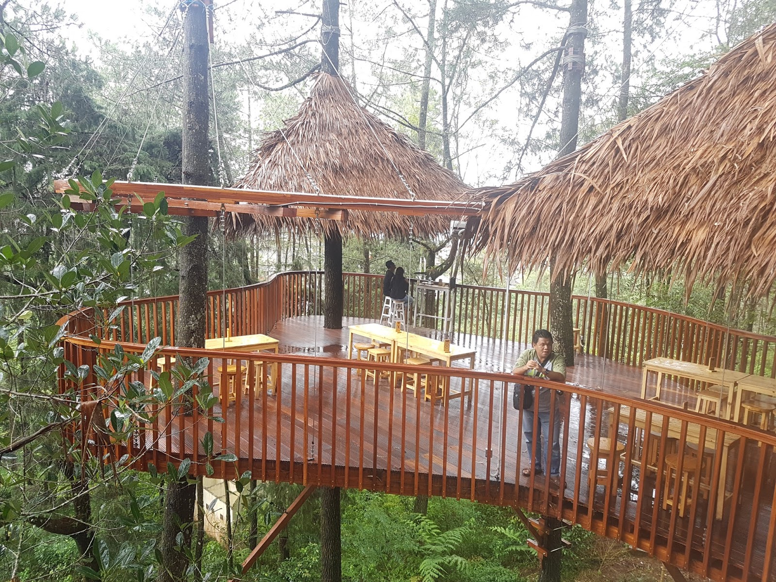 Kopeng Treeptop Sky Resto Salatiga, Sensasi makan di atas pohon