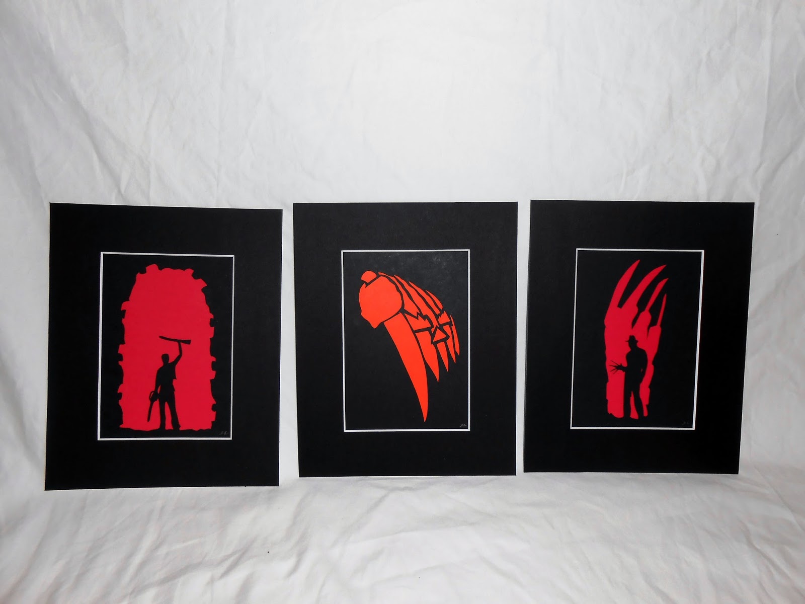 Jeff Ellison Art: horror movie silhouettes