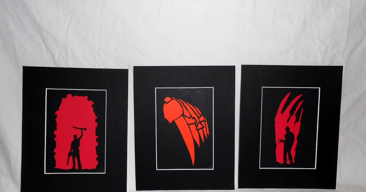 Jeff Ellison Art: horror movie silhouettes