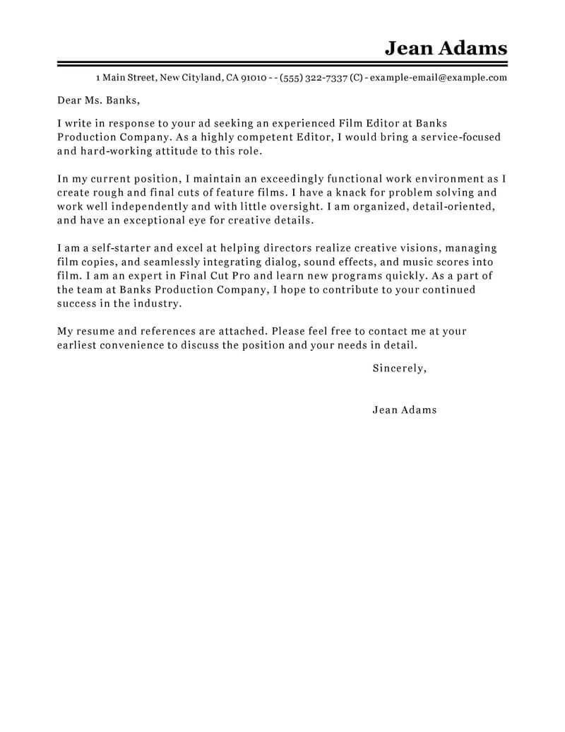 Cover Letter For Employment Specialist Position Sample Letter Cover Letter For Employment Specialist Position Sample Letter