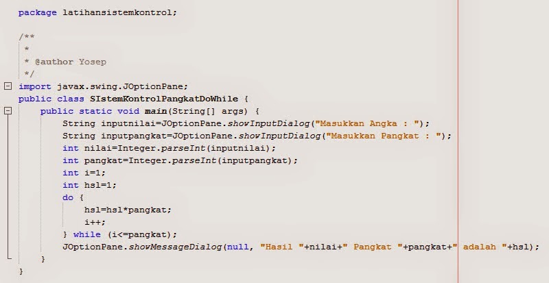 Struktur Kontrol : Perulangan | Beginer Java