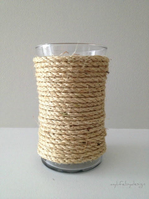 MY LIFE BY DESIGN: all tied up: sisal rope vase...