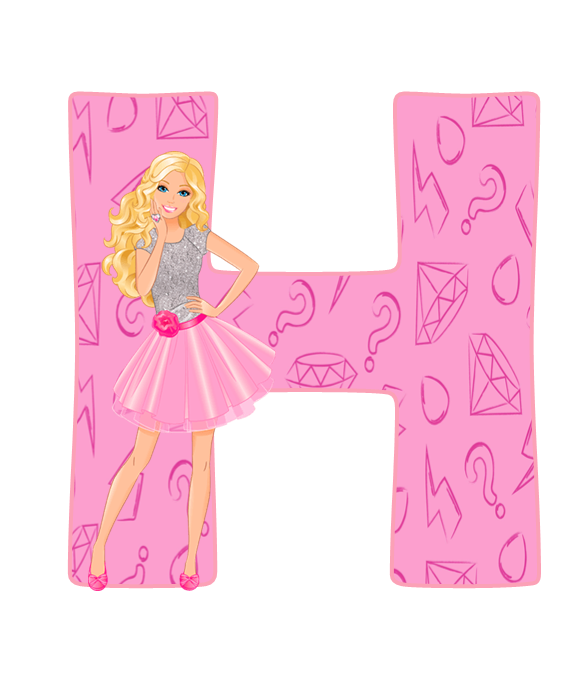 Kits imprimibles gratis : Abecedario Barbie
