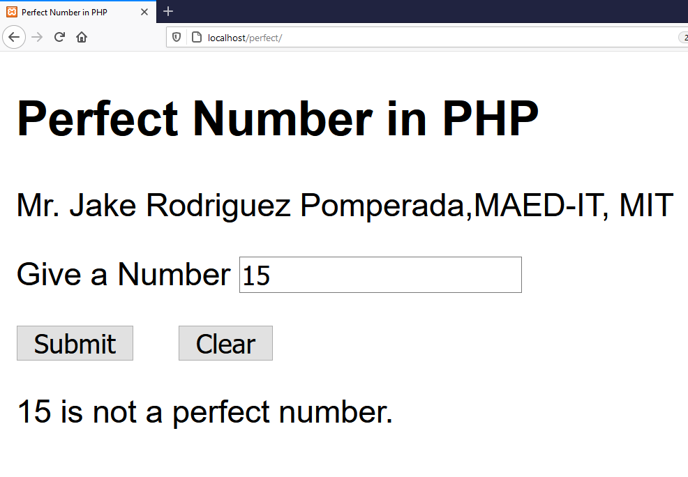 Free Programming Source Codes and Computer Programming Tutorials: Perfect Number in PHP