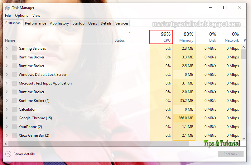 Mengapa CPU Usage Meningkat Hingga 100% Saat Meluncurkan Task Manager ...