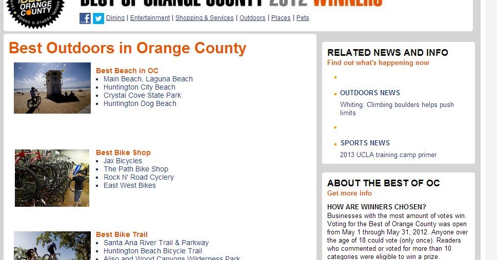 Best of OC 2012: Outdoors ~ Adventures in Southern California