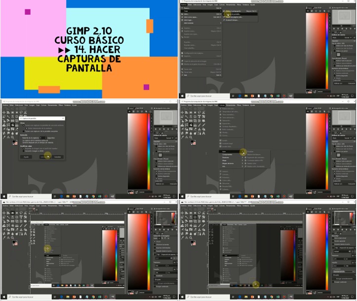GIMP 2.10 Curso BÁSICO 14. Hacer capturas de pantalla