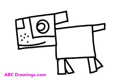 How to Draw a Dog with Geometric Shapes | Easy Step-by-Step Art ...