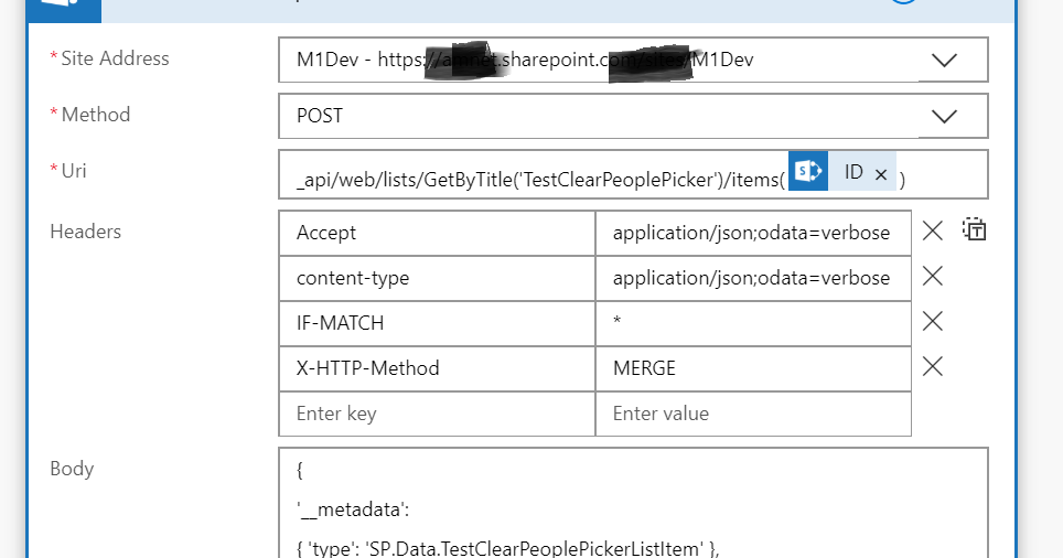Sharepoints Solutions: Microsoft Flow – How to clear people or person fields in SharePoint list ...