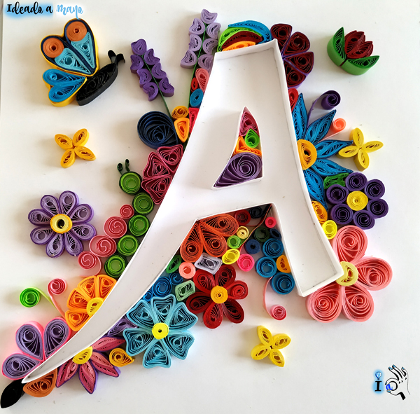 Inicial de filigrana o quilling | Manualidades