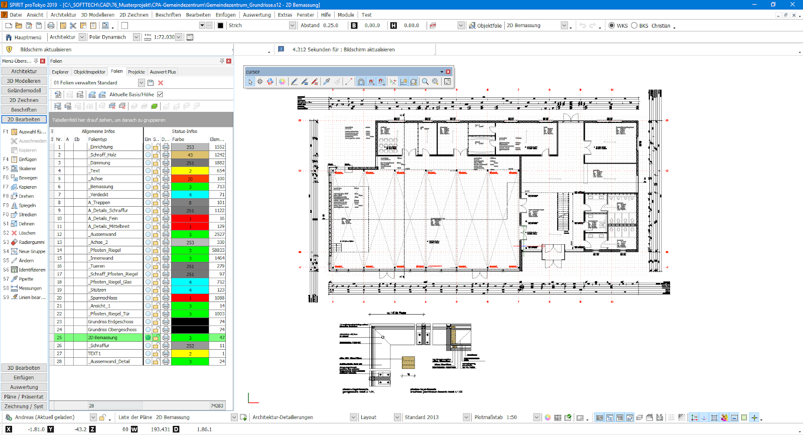 SOFTTEC: CAD-Software SPIRIT 2019 – "BIM für jede Arbeitsweise"