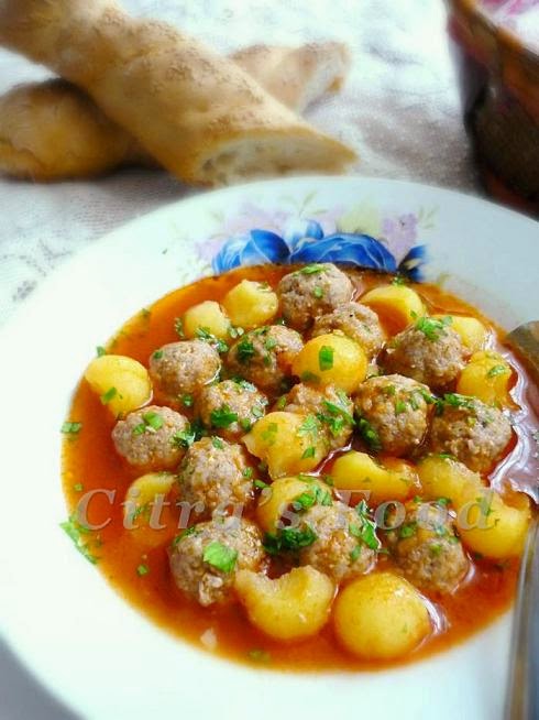 Citra's Home Diary: Ekşili köfte / Turkish style Sour Saucily meatball