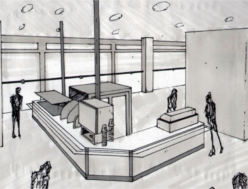 Manchester illustration & animation: Restaurant perspective drawing