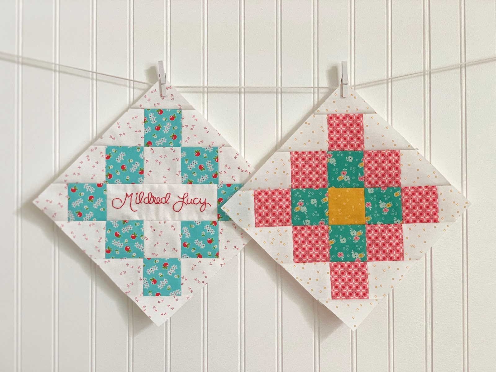 Bee In My Bonnet: Vintage Block Along - Checkers Block Tutorial!!