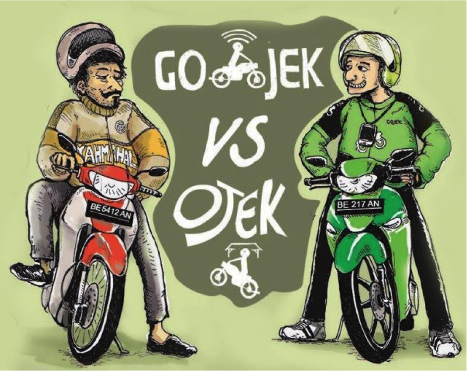 Ojek Pangkalan VS Ojek Online