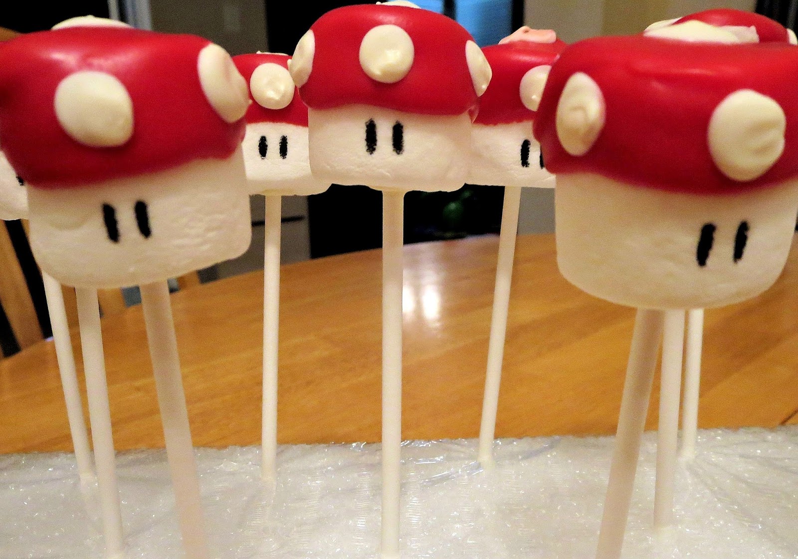 My Cake Corner: Mario Mushroom Marshmallow Pops & Mario Mustache ...
