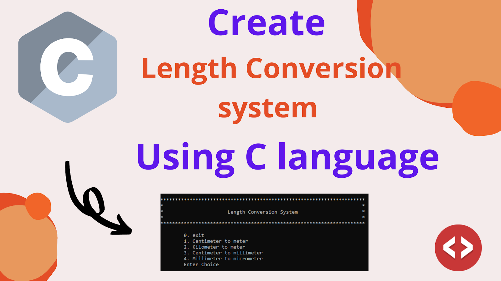 Length Conversion System Using C language