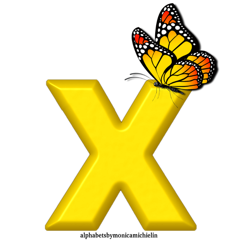 M. Michielin Alphabets: YELLOW ARIAL FONT BUTTERFLY ORNAMENT ALPHABET PNG