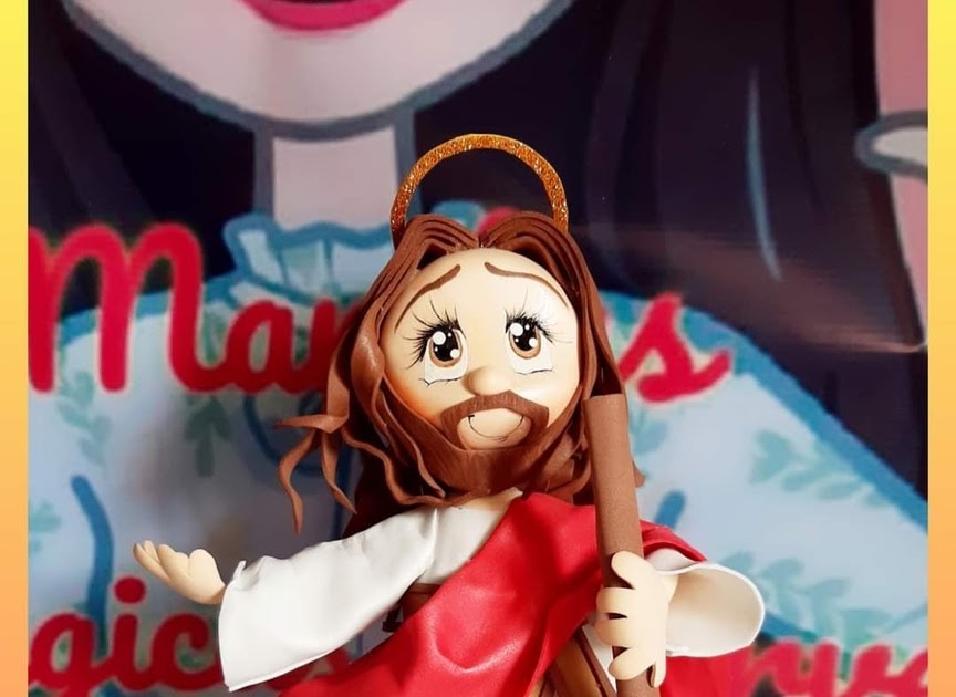 Jesus Adulto em EVA DIY com Molde pronto para imprimir - Artesanato de ...