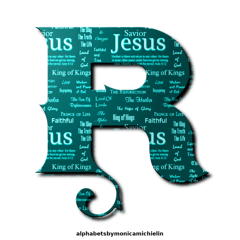 M. Michielin Alphabets: JESUS NAME ALPHABET AND ICONS PNG, #Jesus