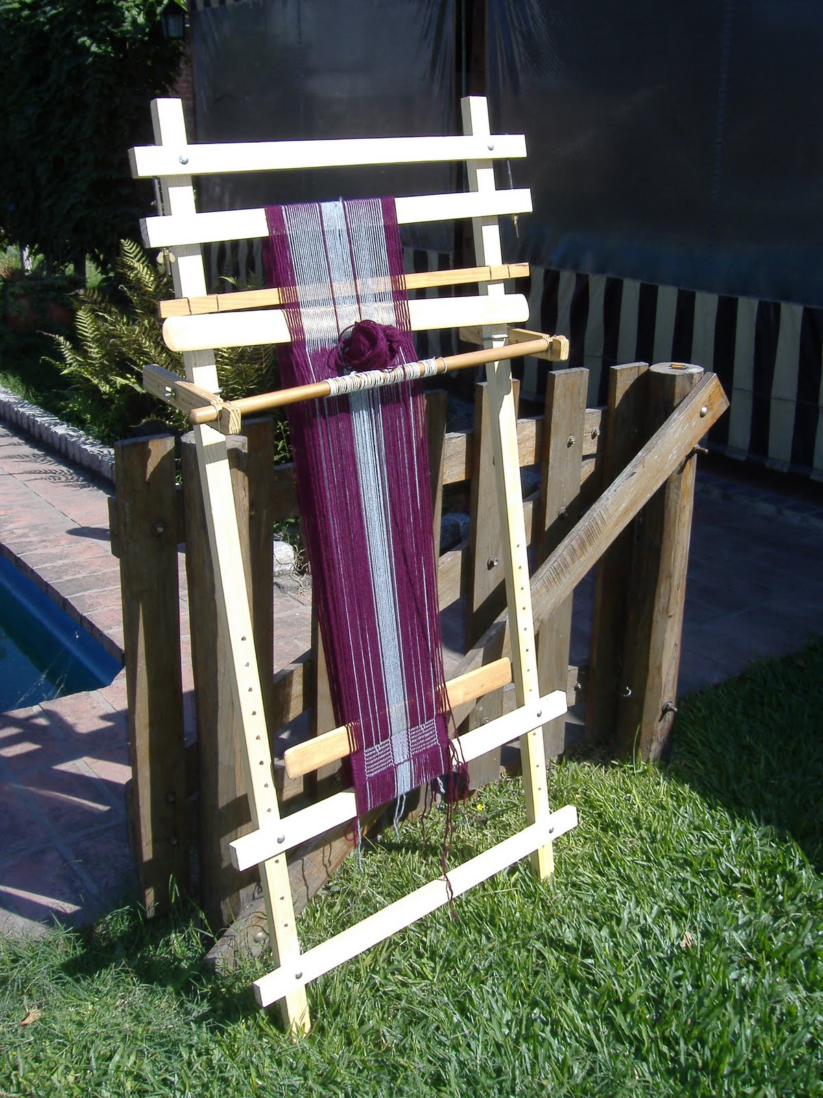 telares "Sapikuna ": trabajo en telar pampa...