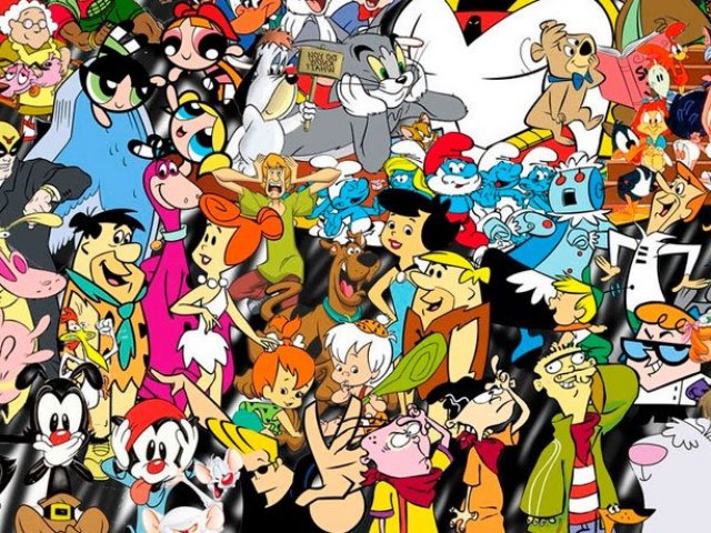 Assistindo desenho animado