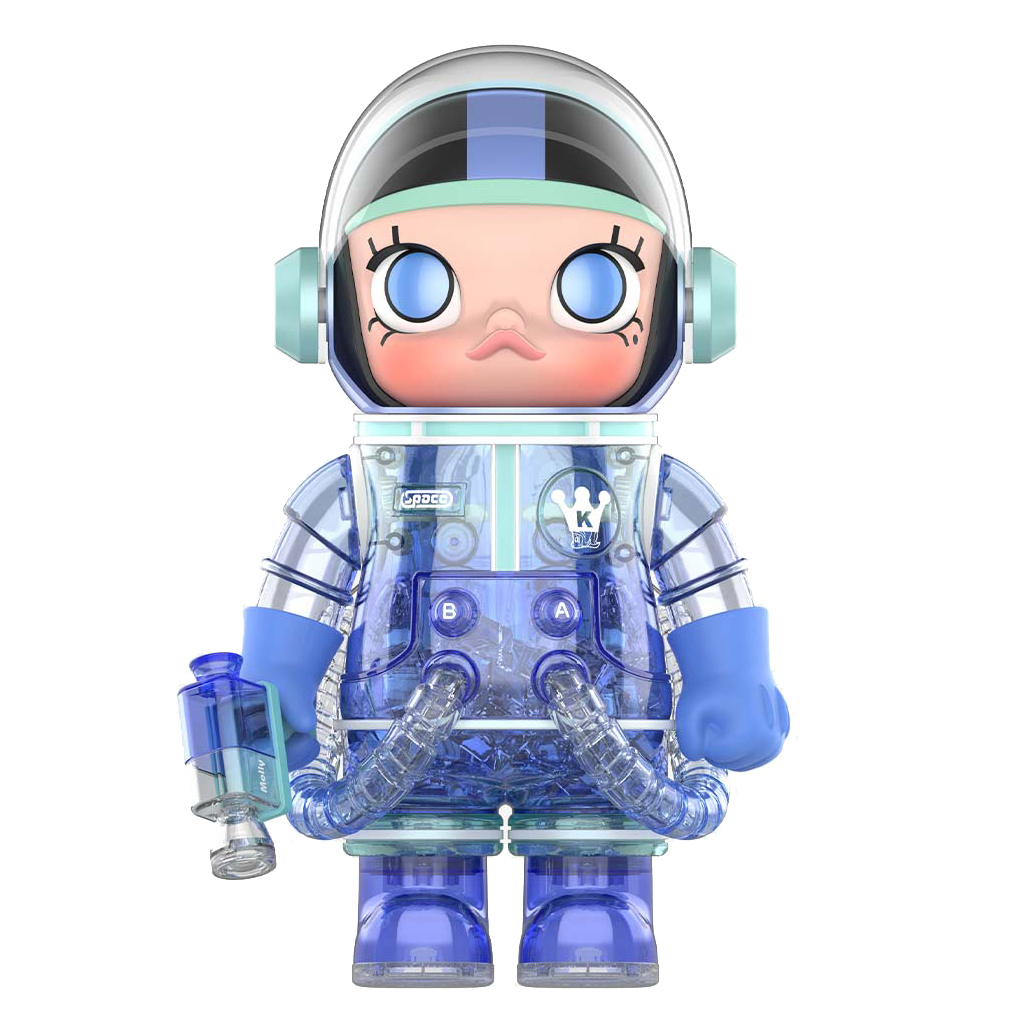 Pop Mart Blue Hawaii Molly Mega Space Molly 400% Soft Drinks Series ...