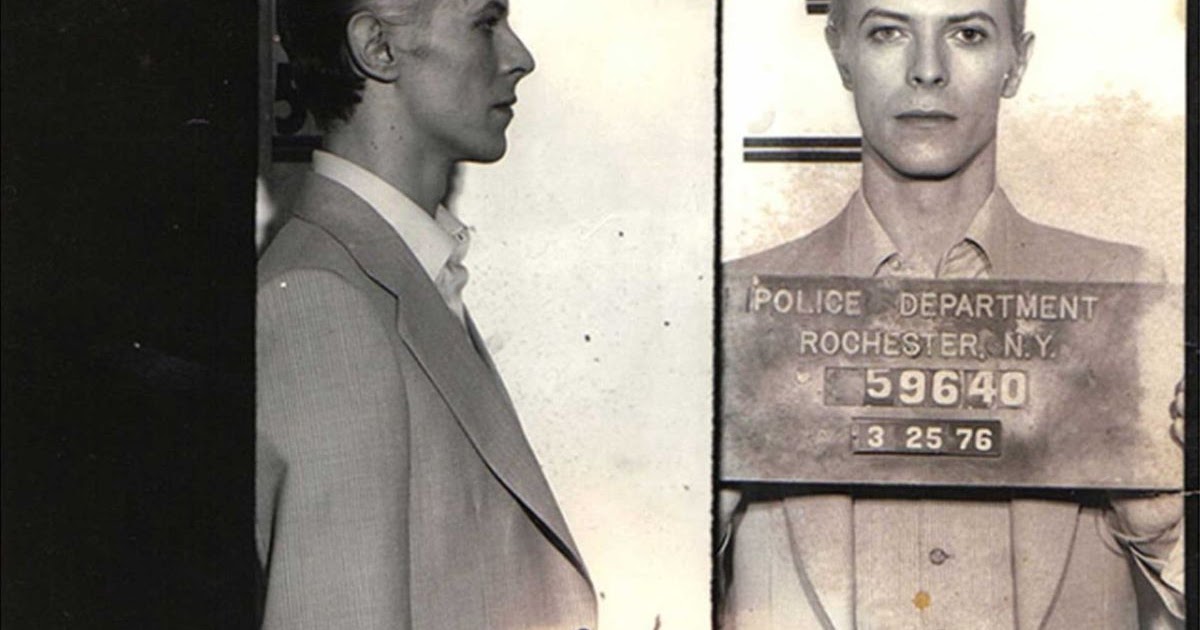 The Story Behind David Bowie’s Infamous Mugshot, 1976 ~ Vintage Everyday